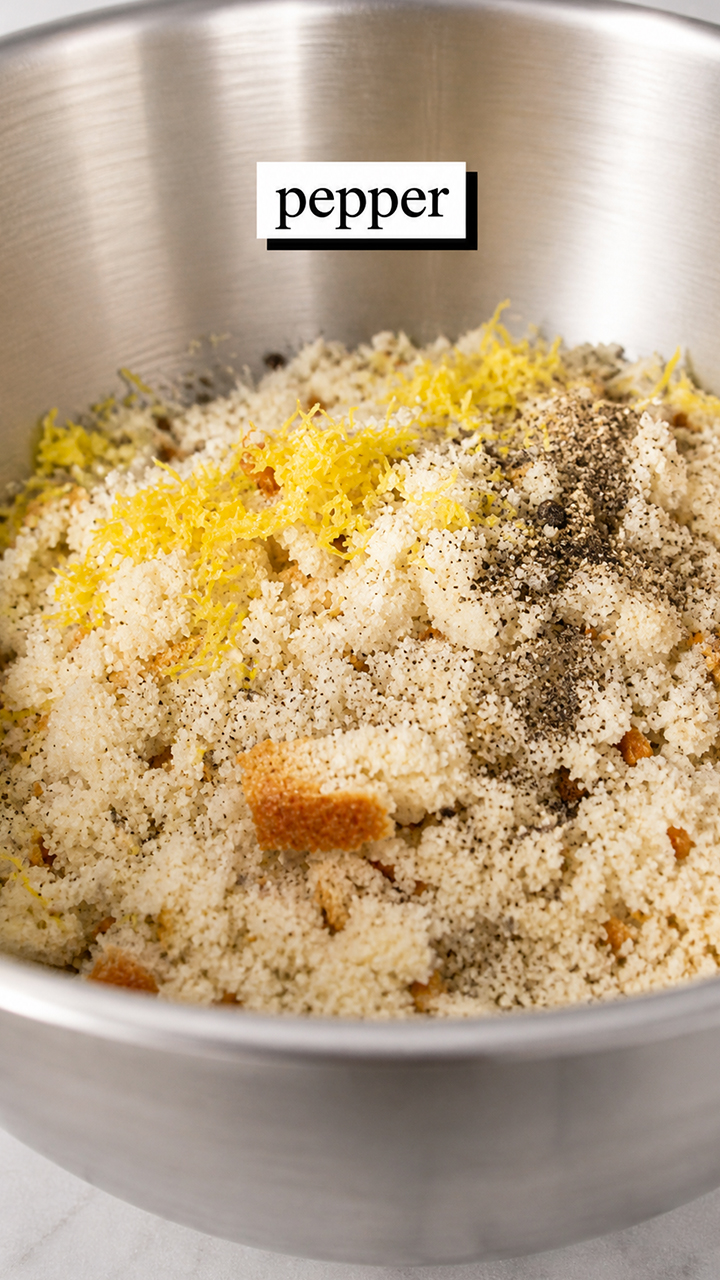 Vegetarian pasta with a citrus flavor and simple preparation
