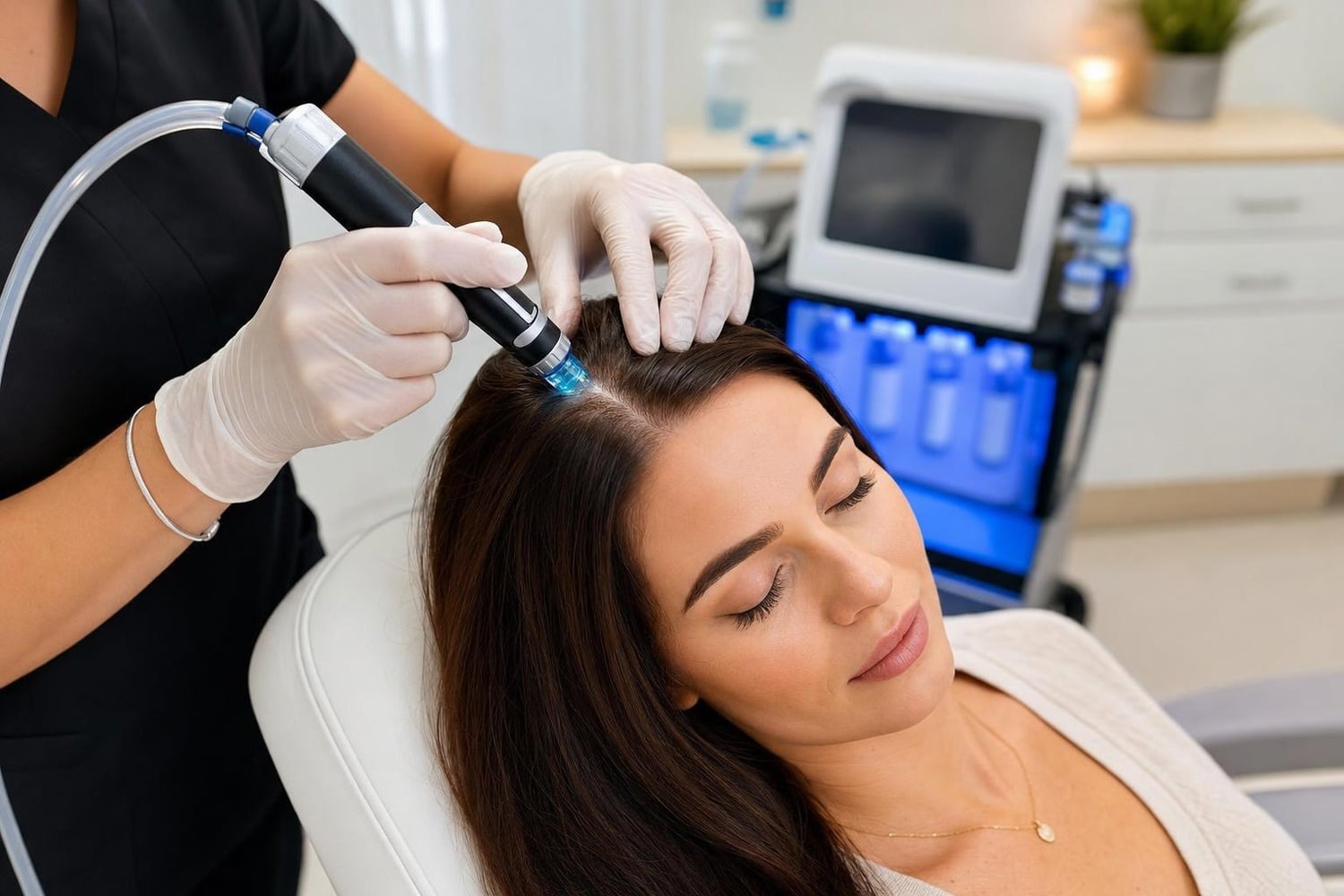 This new HydraFacial scalp treatment claims to tackle thinning hair in ...