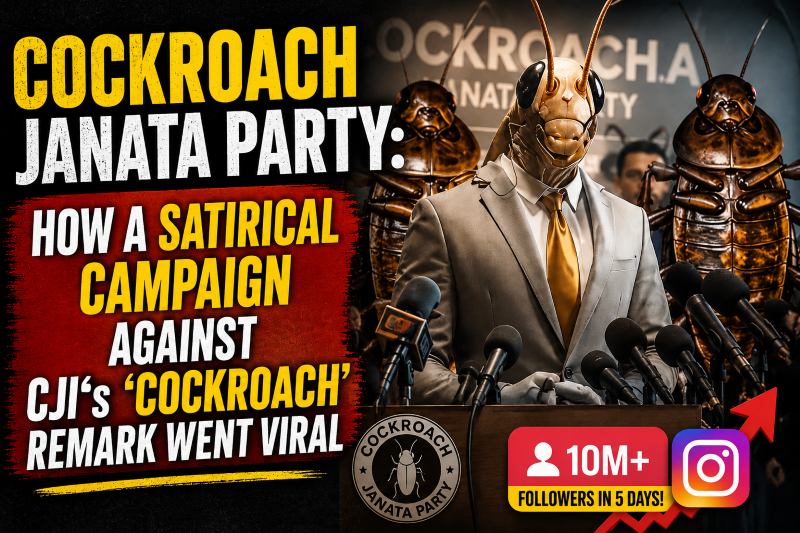 From satire to sensation: 'Cockroach Janta Party' beats BJP on ...