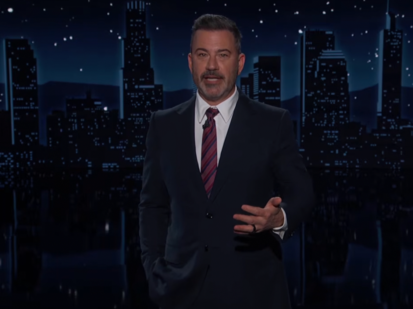 Jimmy Kimmel urges viewers to turn off CBS after 'Colbert' ends