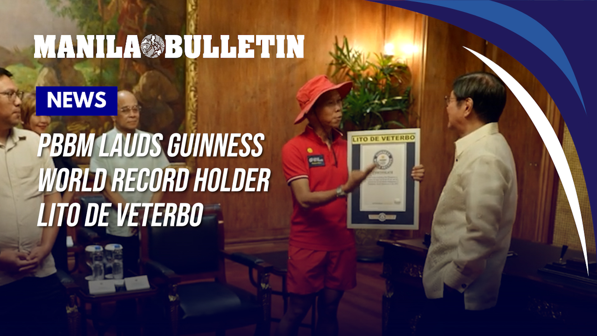 PBBM lauds Guinness World Record holder Lito De Veterbo