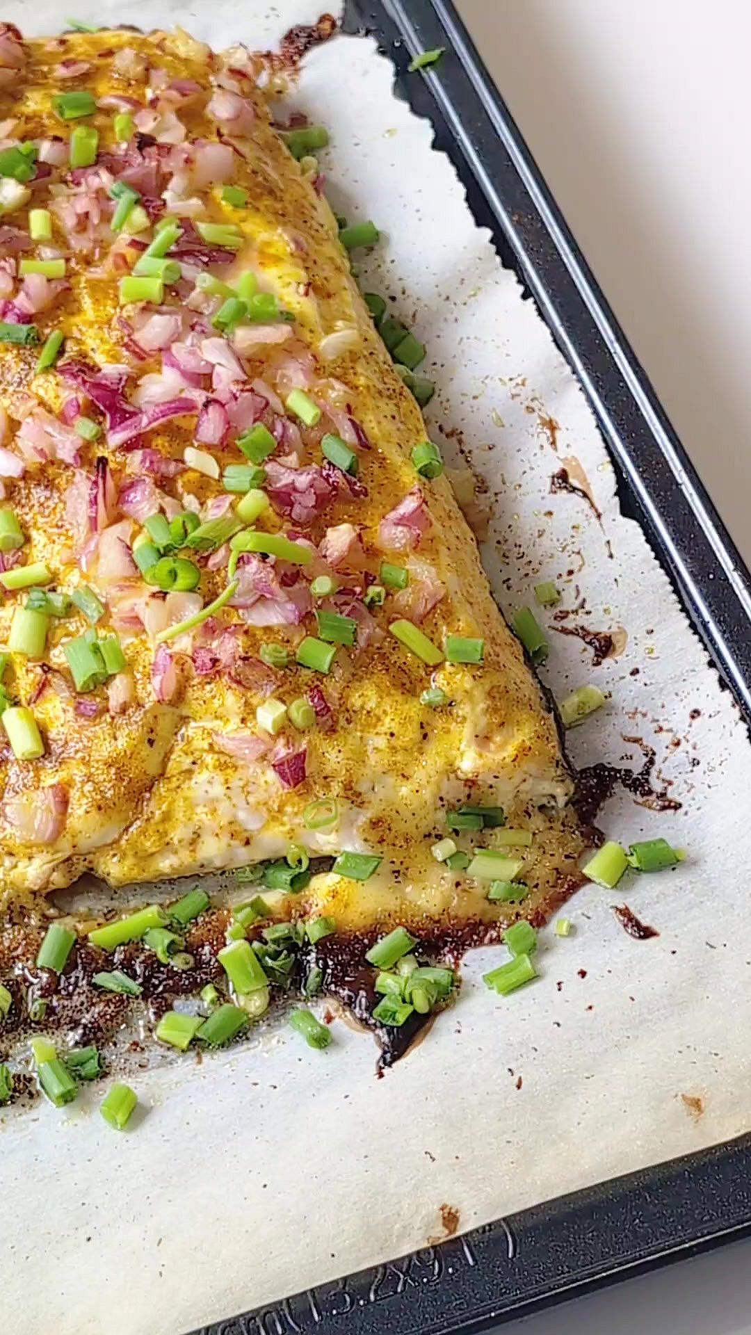Curry baked salmon ready in 12 minutes