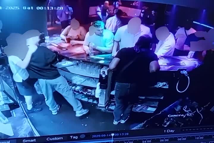 CCTV moment jailed clubber knocks man unconscious with one punch at bar