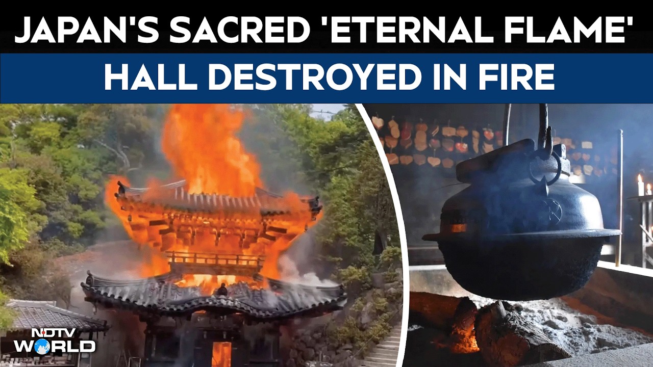Japan fire | Japan's sacred eternal flame hall was destroyed in ...