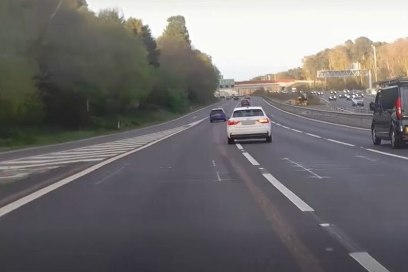 Shocking video shows teen weaving between Surrey A3 traffic at 100mph