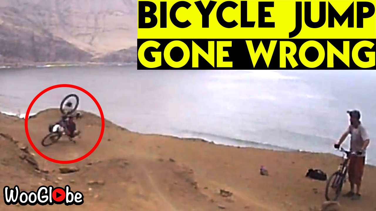 Epic Bicycle Jump fail during morning