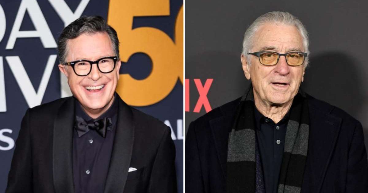 Robert De Niro jokes about Trump-Epstein files on Stephen Colbert's ...