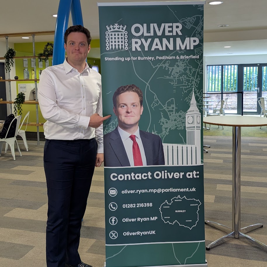Reporting back: Oliver Ryan MP for Burnley, Padiham, and Brierfield ...