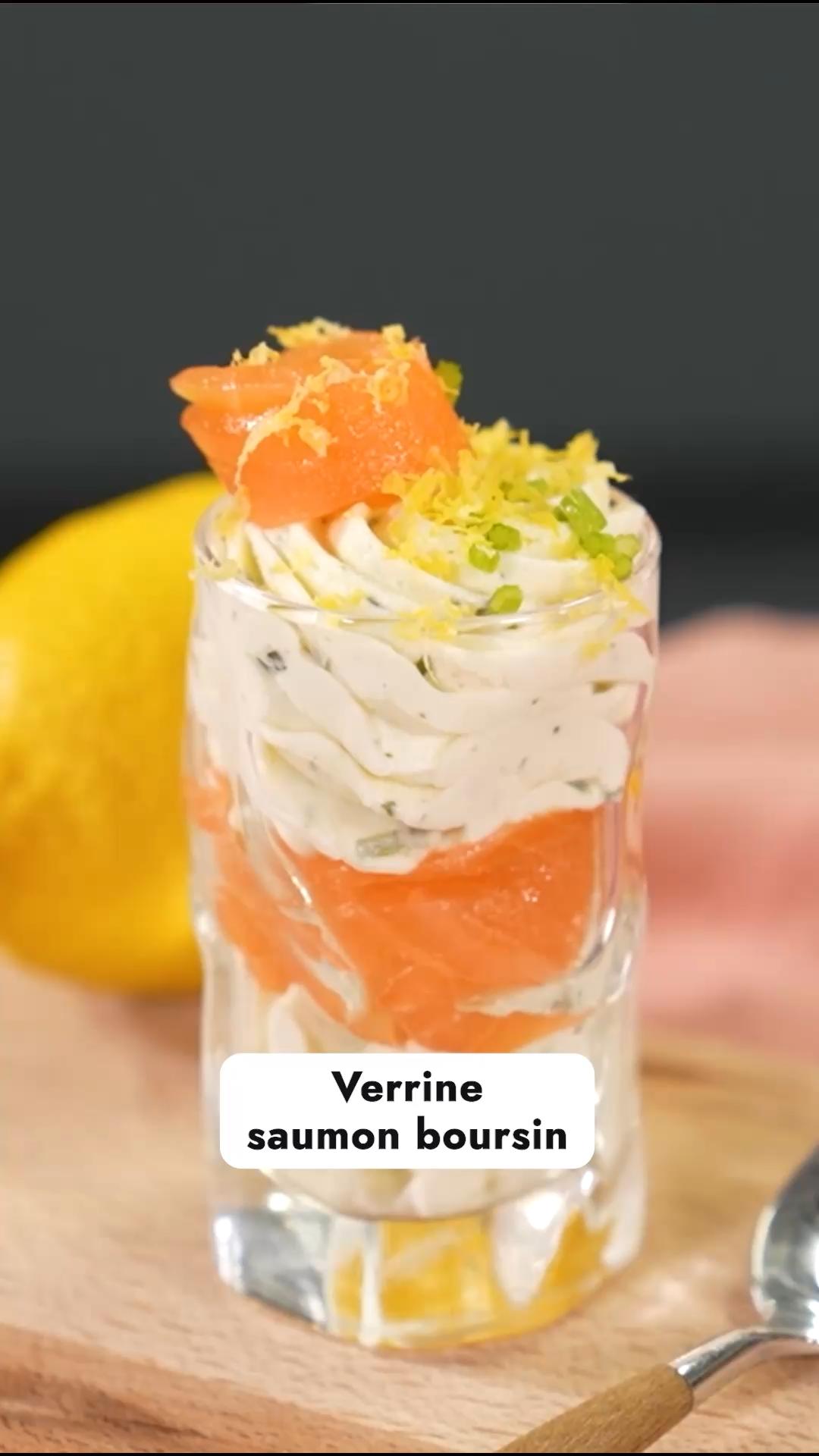 Verrine saumon Boursin