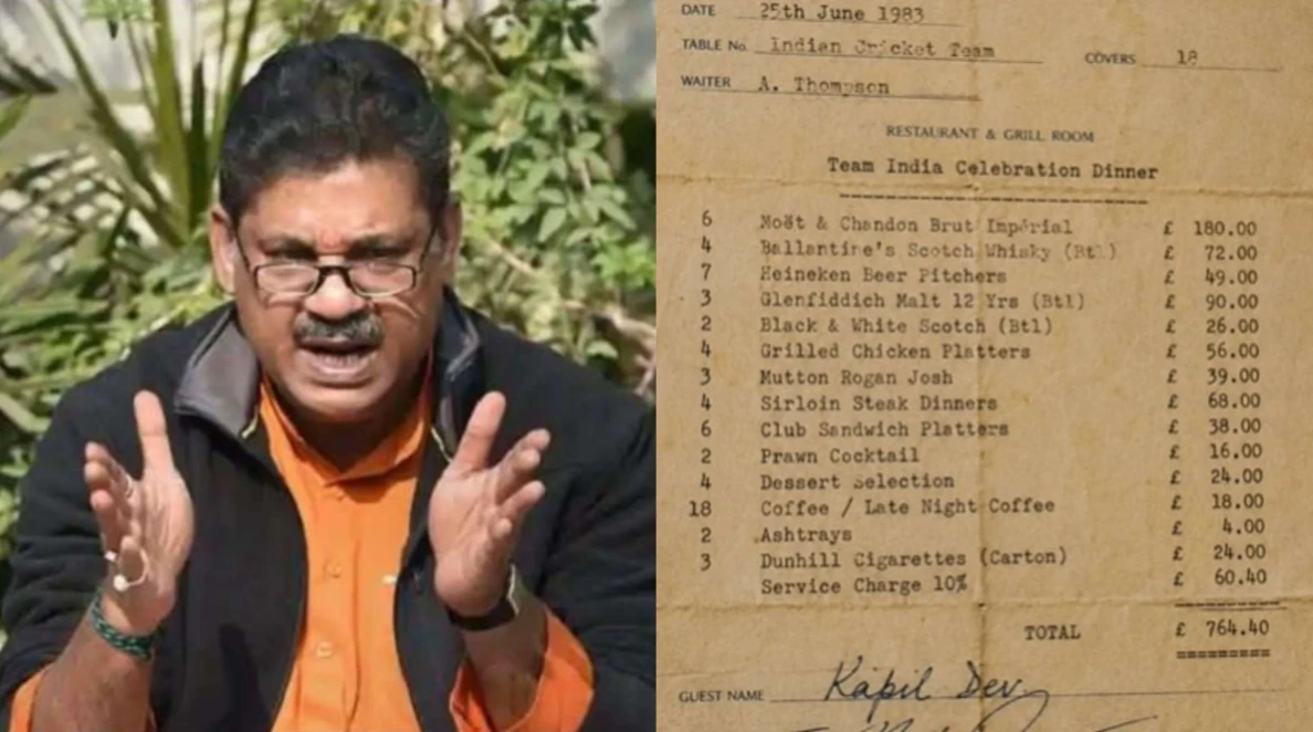 'Fake': Kirti Azad shuts down viral Kapil Dev 1983 World Cup party bill