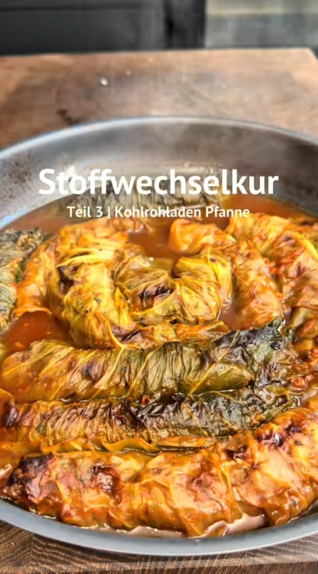 Kohlrouladen aus der Pfanne, die Ihren Stoffwechsel anregen