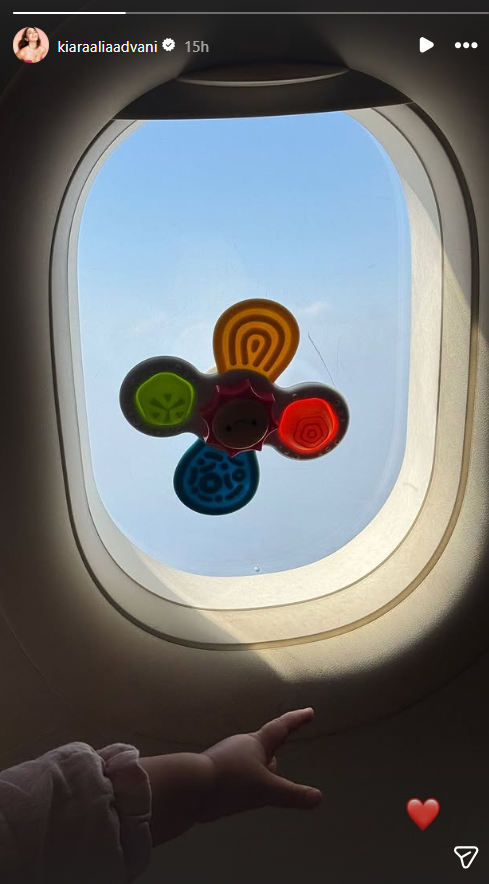Kiara Advani shares adorable in-flight glimpse of daughter Saraayah