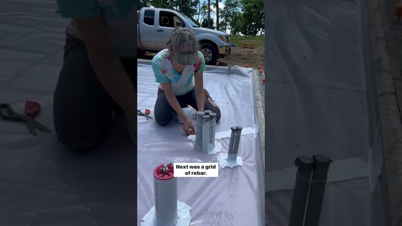 Install radiant tubing inside a concrete slab system