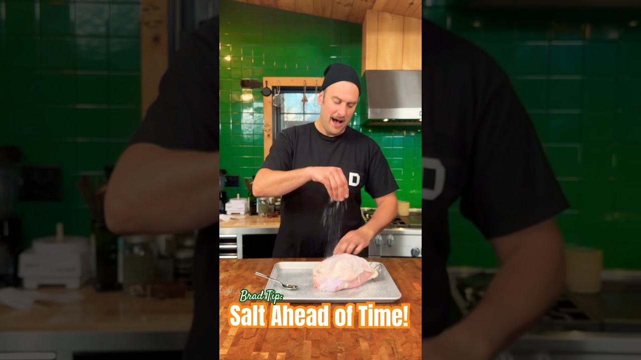 Learn why you should salt a turkey ahead of time