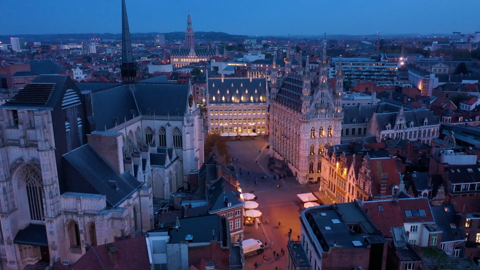 Medieval beauty from above: Drone tour of Leuven, Belgium