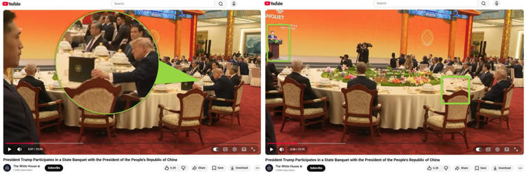 Claims that Trump peeked at Xi's notes during Chinese state banquet are ...