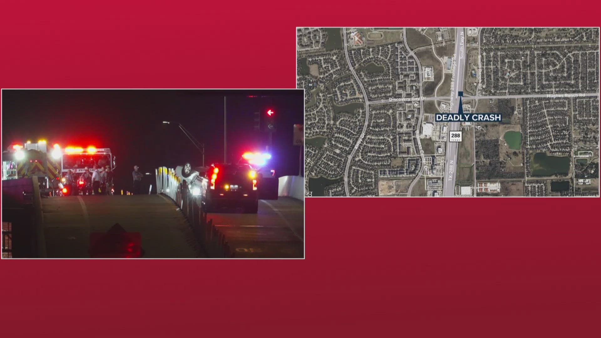 Pearland police investigating deadly Highway 288 crash near McHard Road