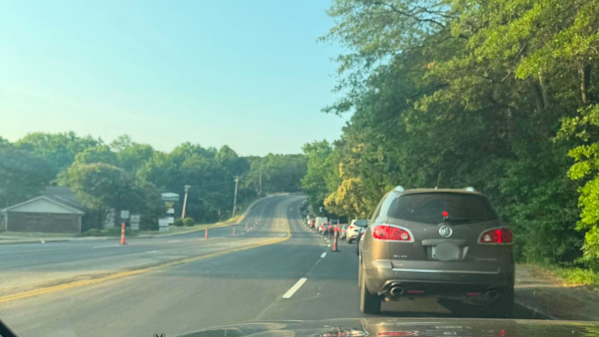 Duke Energy: Dump truck snags, downs power line on busy Greenville road