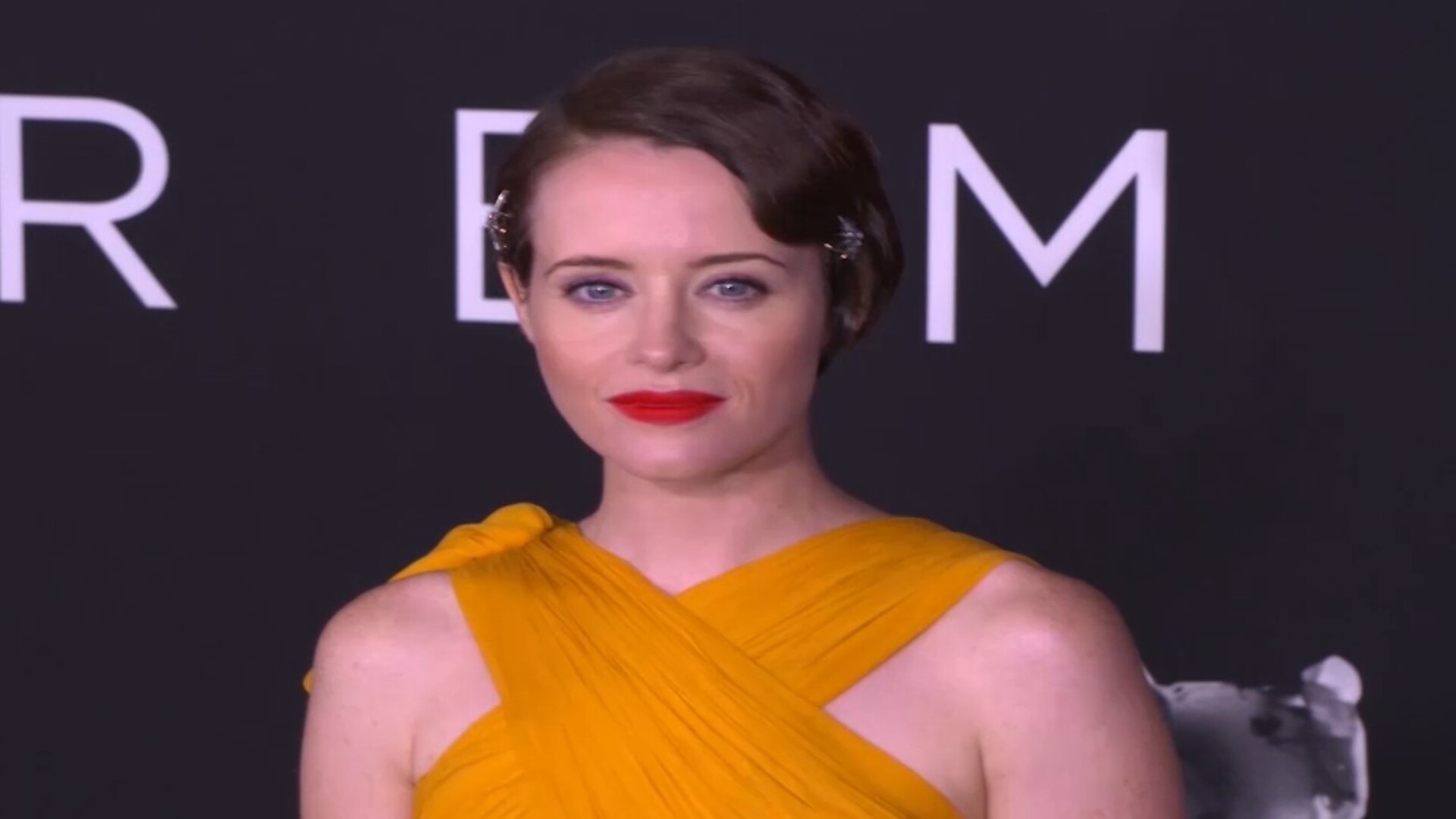 Claire Foy stuns in elegant yellow dress