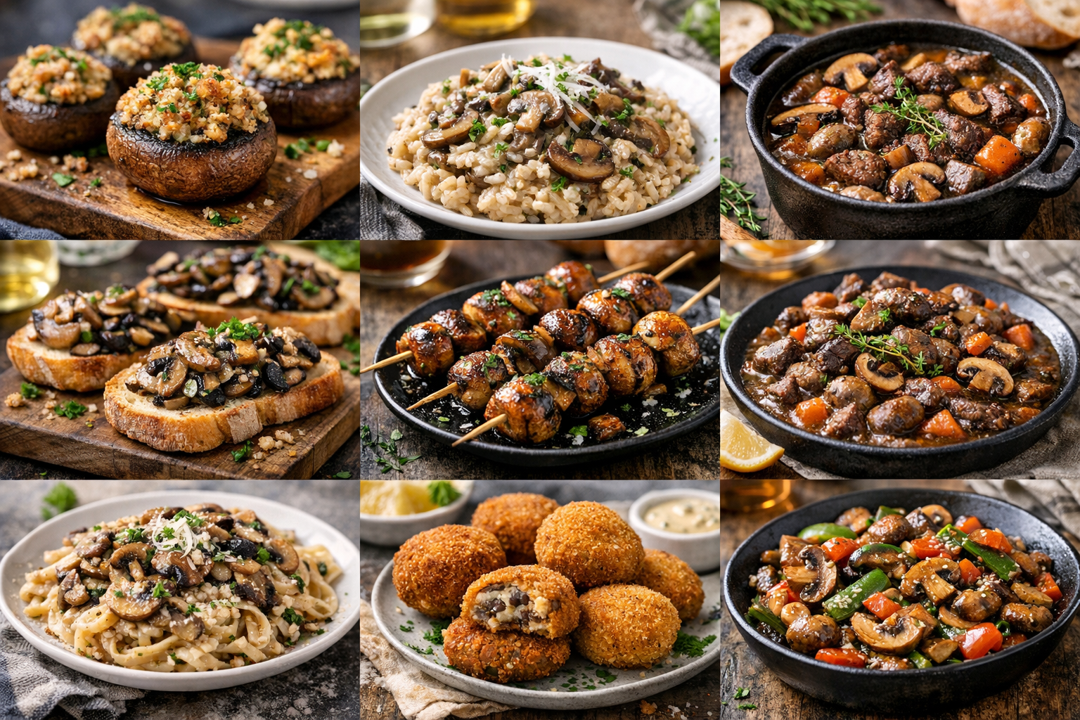 Découvrez 8 recettes savoureuses à base de champignons