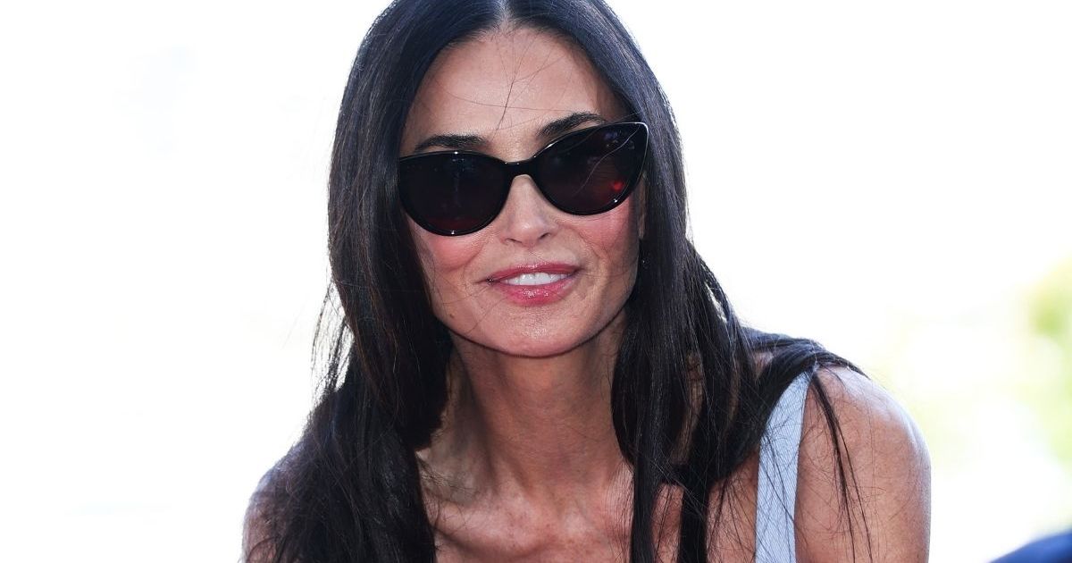 Demi Moore's almost $2K plunging Emilia Wickstead dress is peak summer ...