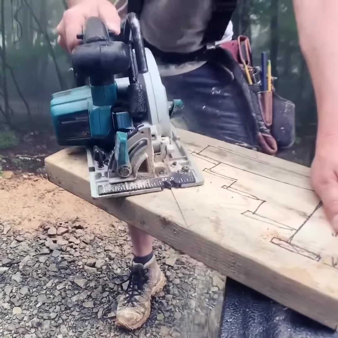 Stair building in progress