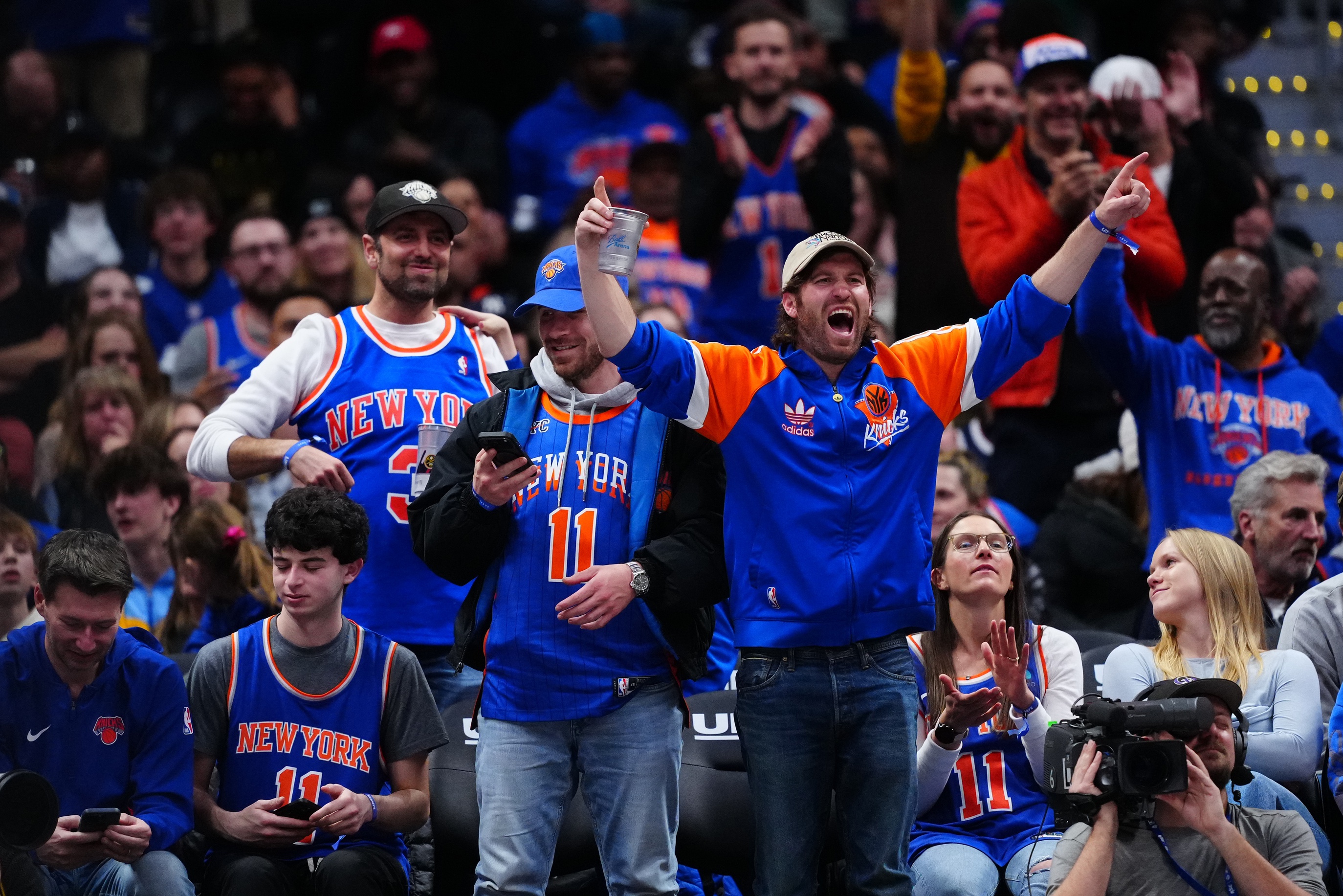 NYPD spoils massive Knicks fans NBA playoff watch party