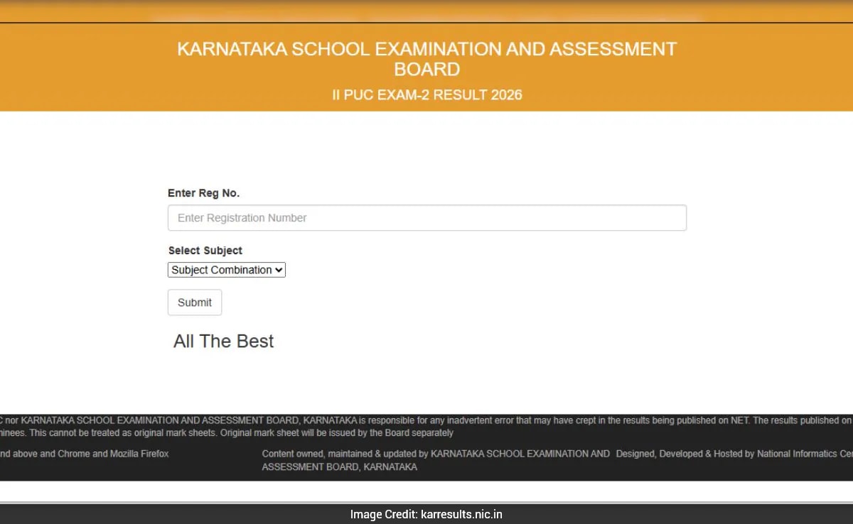 Karnataka 2nd PUC Exam 2 Result 2026 Out: Total 86.48% Students Pass ...