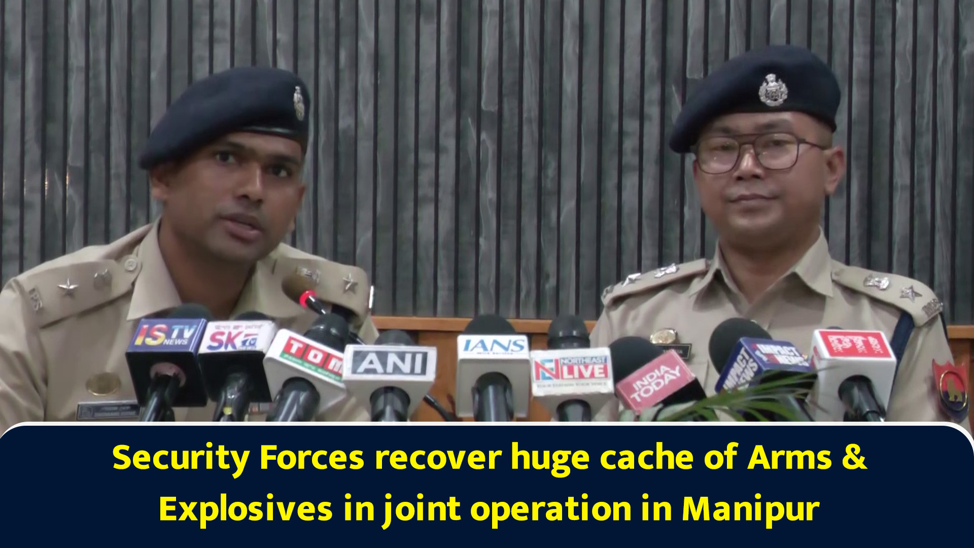 Security forces recover huge cache of arms & explosives in joint ...