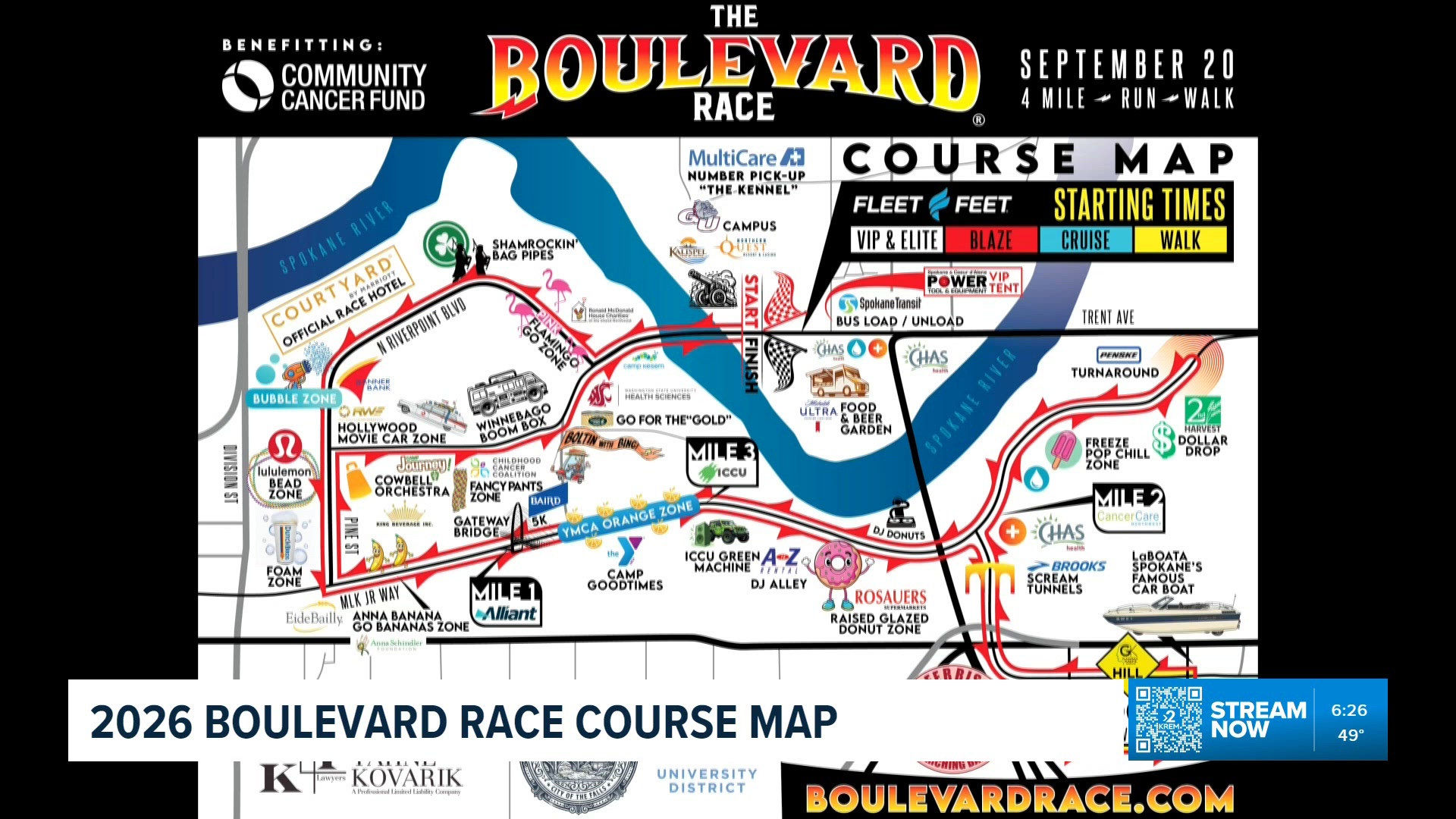 Spokane's Boulevard Race unveils 2026 map