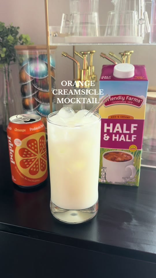 Easy orange creamsicle mocktail recipe