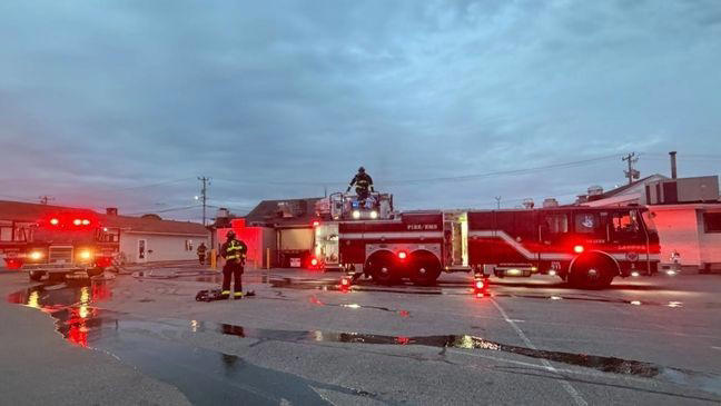 Firefighters battle fire at Palace Pizza in Fairhaven