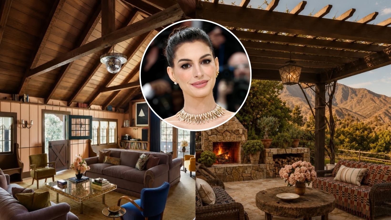 Anne Hathaway’s beautiful 19th-century rustic home