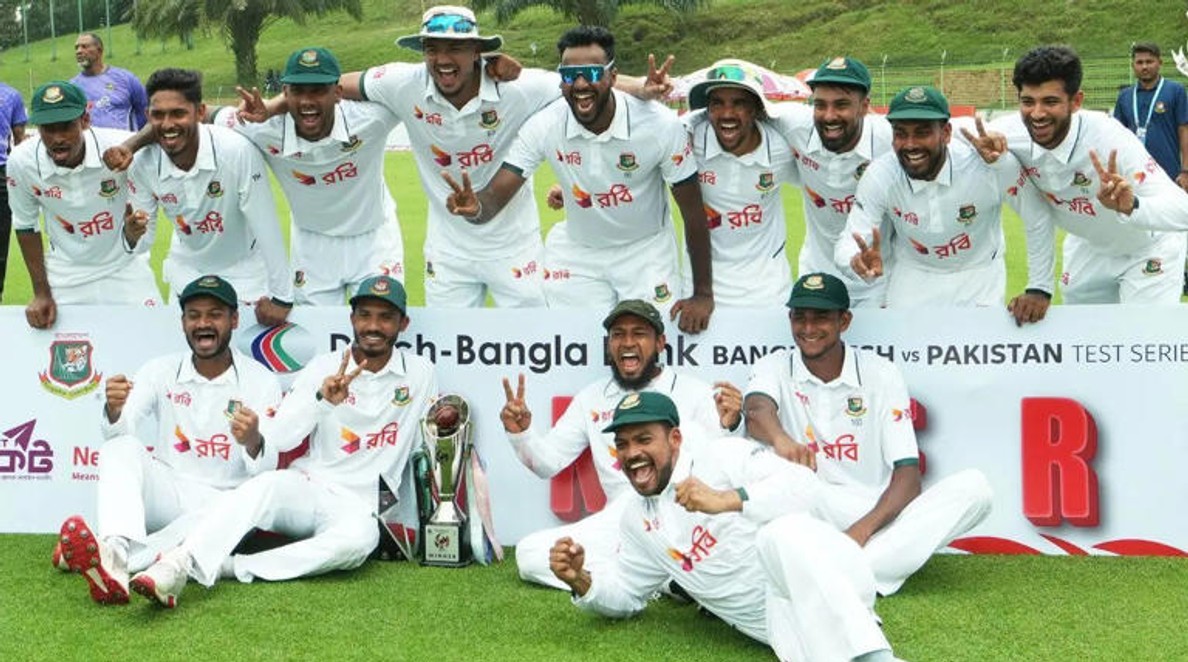 Bangladesh mark historic Pakistan Test sweep with viral ‘Amra Korbo Joy ...