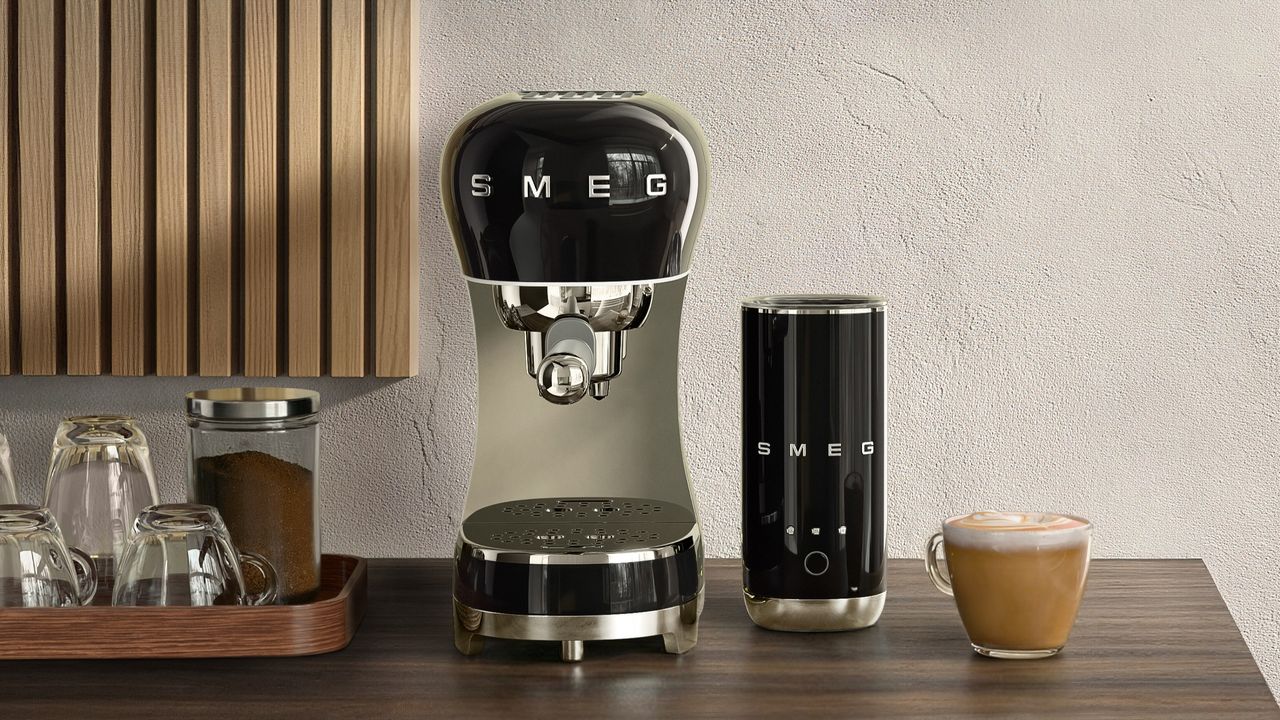 Smeg has bundled one of its best espresso machines with a mini milk ...