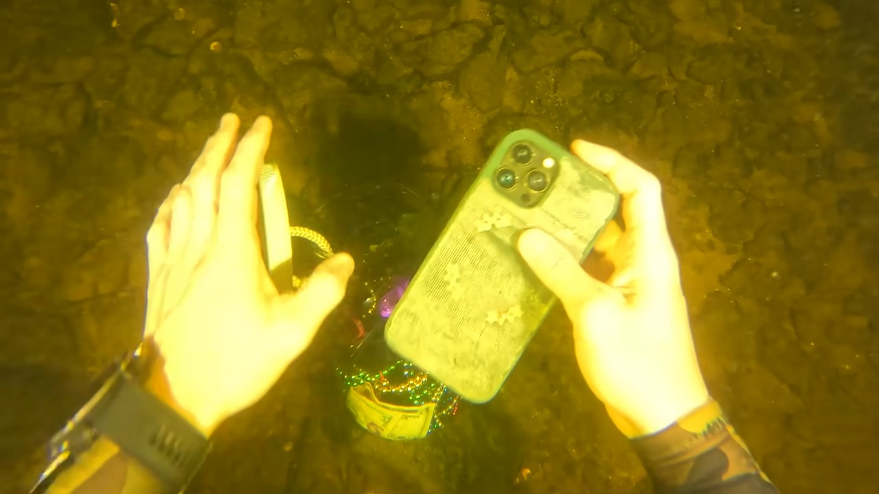 A waterlogged iPhone 15 came back to life after being found underwater