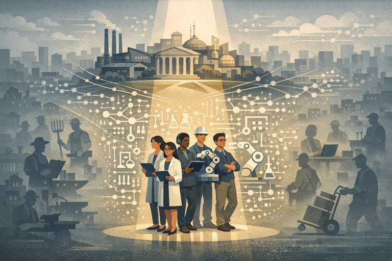 Technology usually creates jobs for young, skilled workers. Will AI do ...
