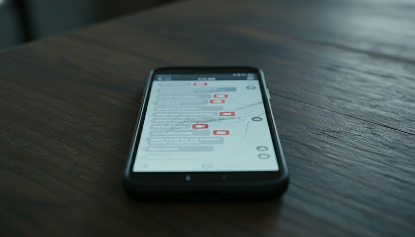 Her husband’s phone hid a second life