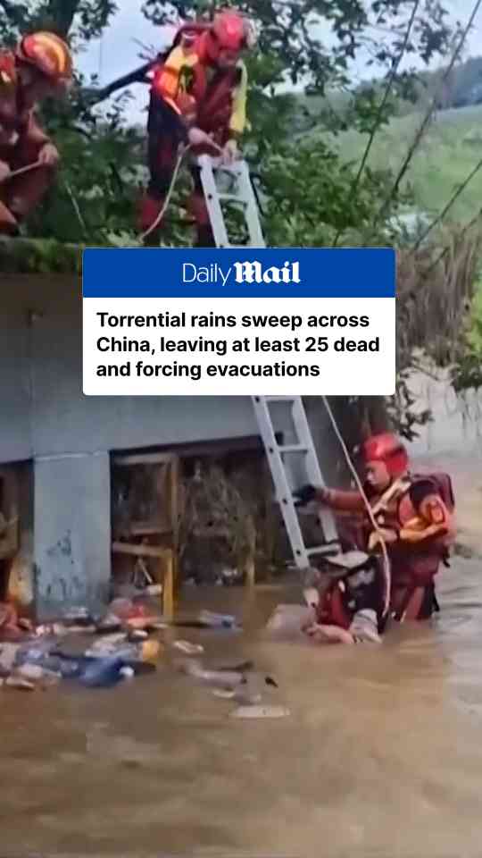 Floodwaters sweep away cars as deadly storms hit southern China