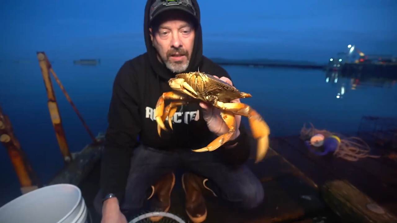 Fresh Dungeness crab and fish turned into an incredible camp feast