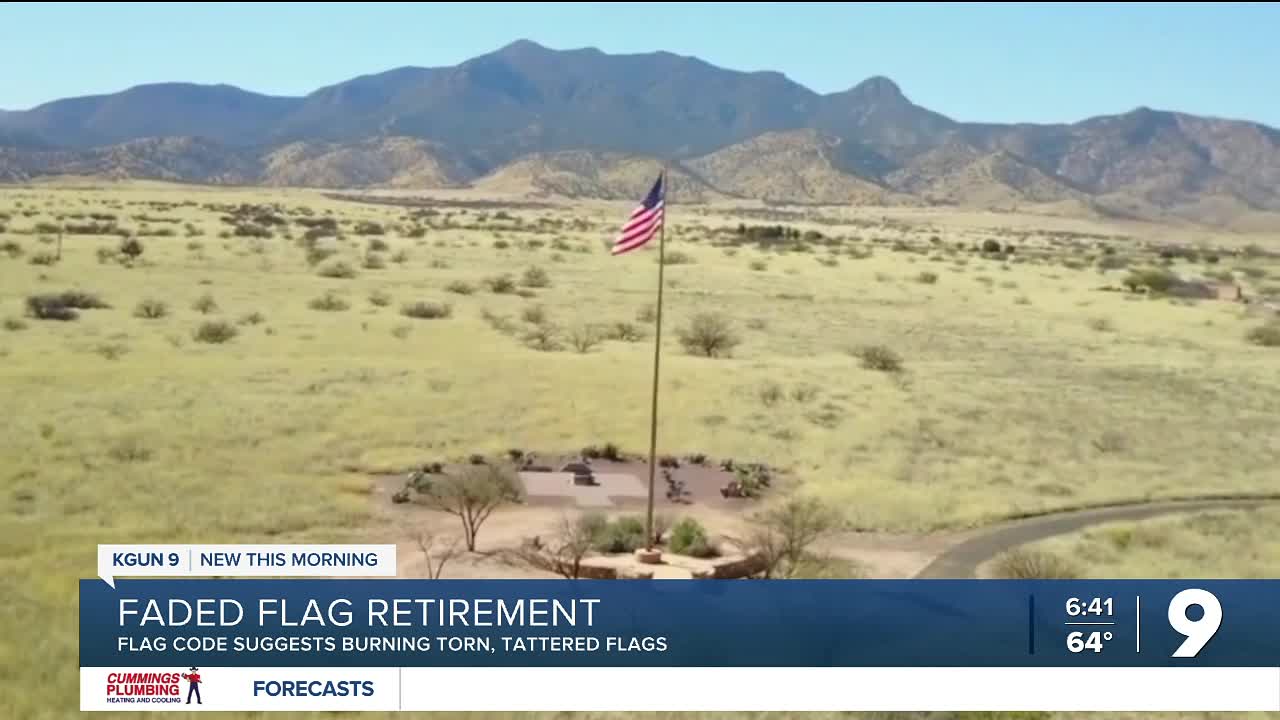 Sending off a symbol: How to retire a flag when 'Old Glory' gets too old