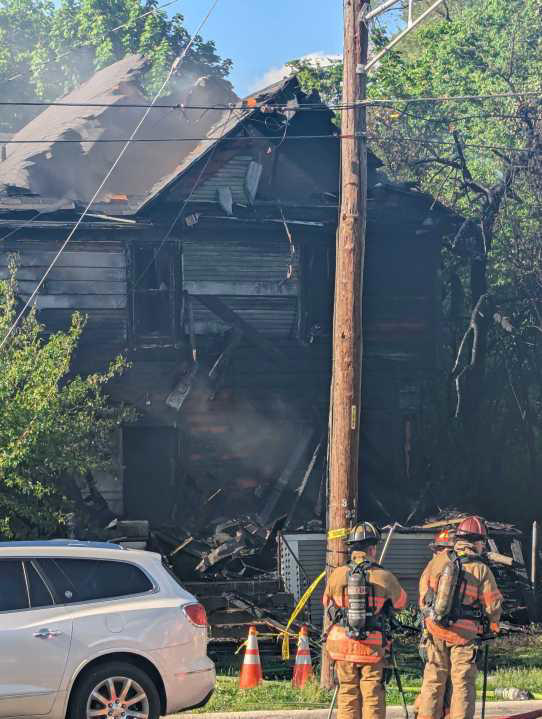 Firefighters battle house fire in Rockford Wednesday Afteroon