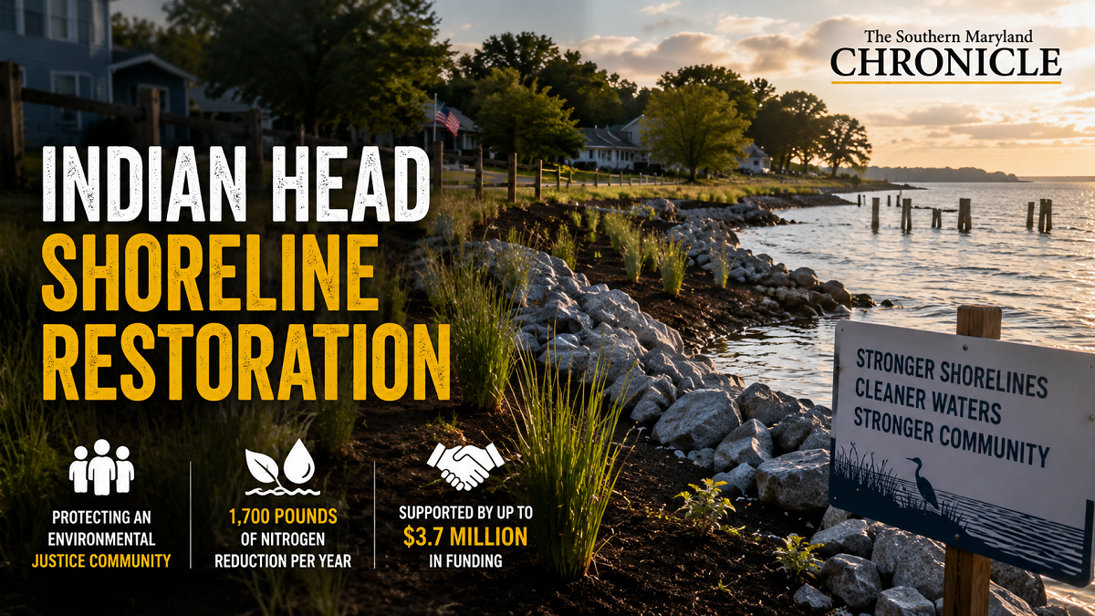Charles County receives funding to restore Potomac shoreline in Indian Head