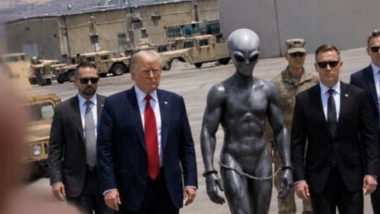 Trump faces criticism after posting AI images with aliens and space wars