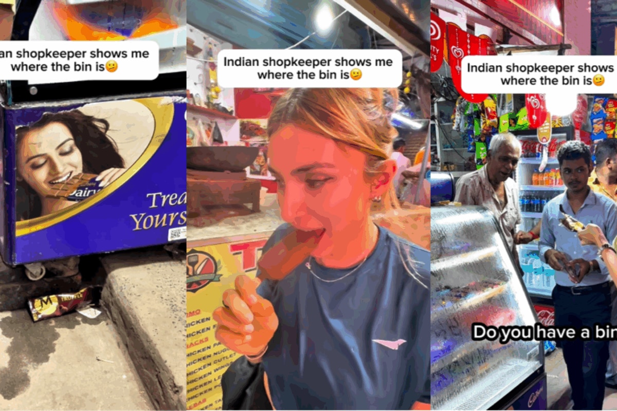 'Shows where the bin is': Indian shopkeeper shocks tourist by tossing ...