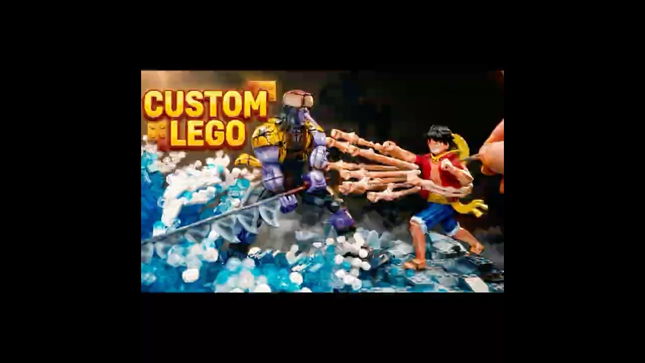Epic LEGO wave diorama for Luffy vs Arlong! #shorts #onepiece