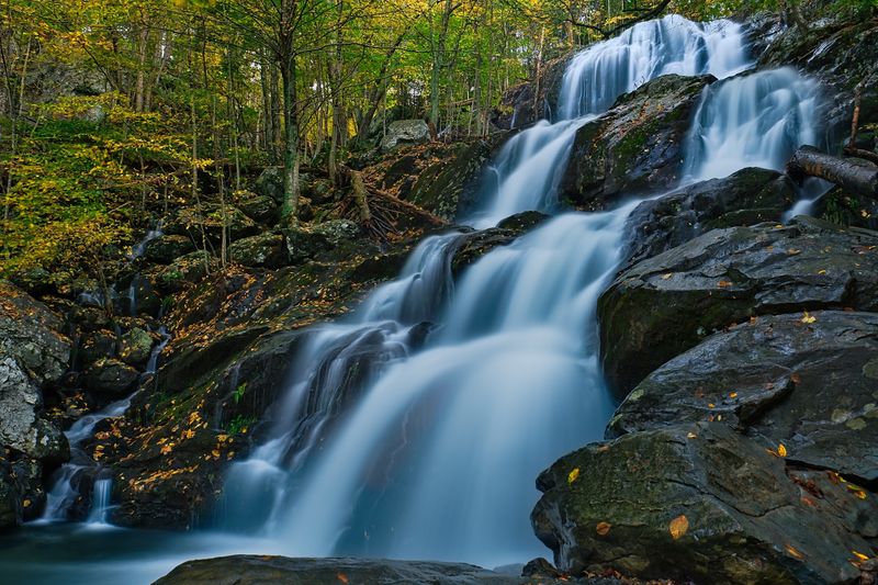 This Virginia mountain cascade is worth the short but steep hike down