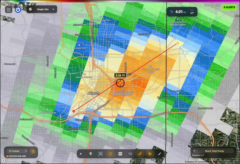 Recap: Flash flooding Wednesday evening on the Downtown Connector
