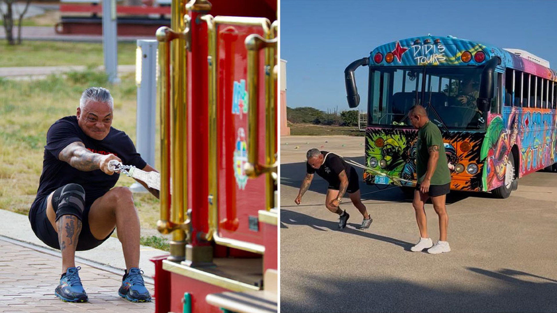 Strongman Egmond Molina breaks world record by pulling 9,860 kg bus ...