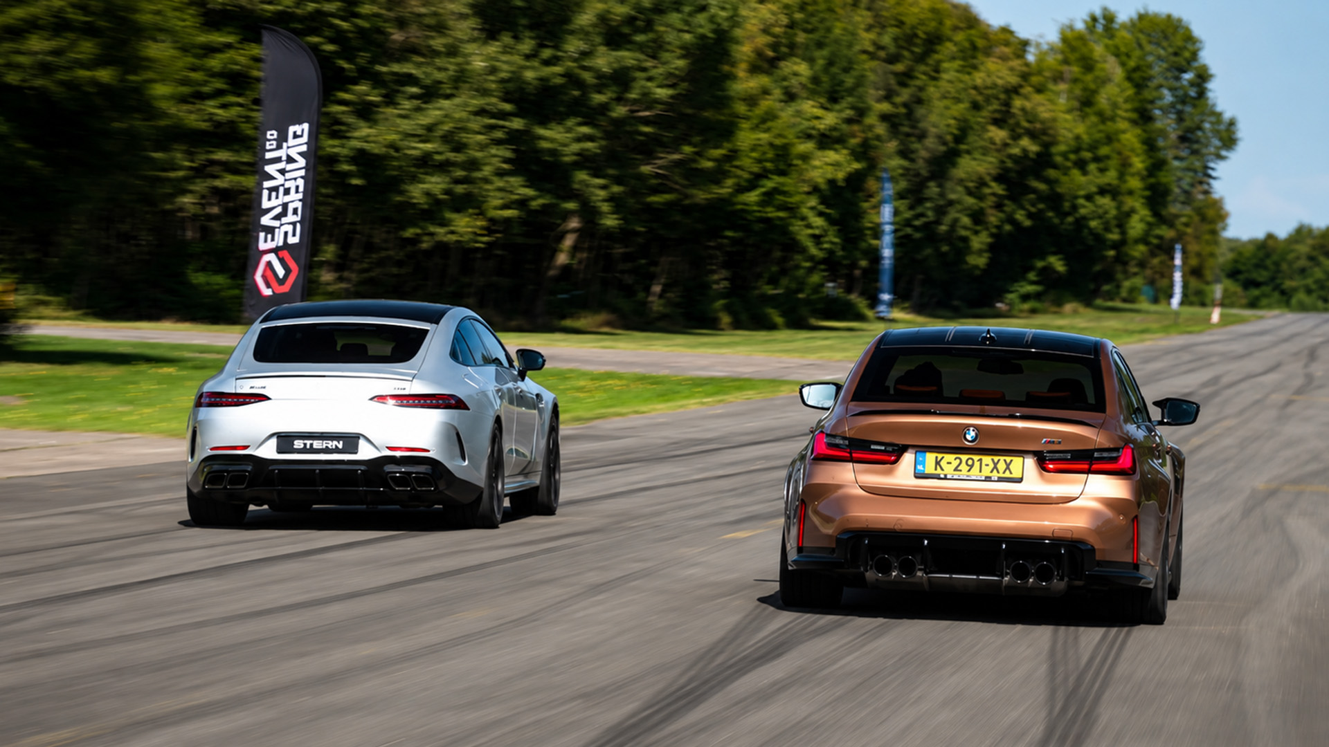 Mercedes-AMG GT 63 S challenges BMW M3 in drag battle